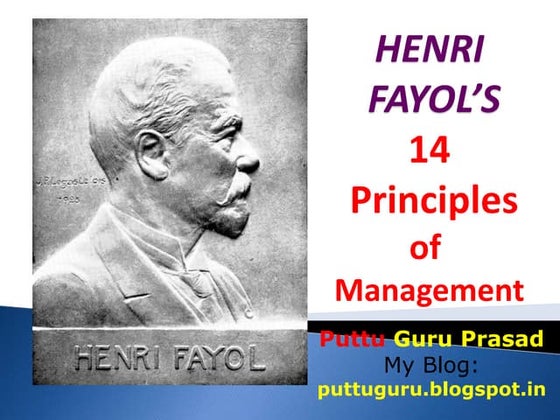 Contribution of Henri Fayol to the development of Management theory ...