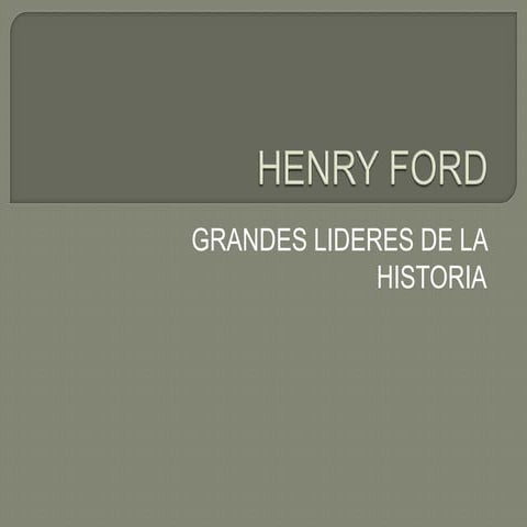 Henry Ford | PPTX