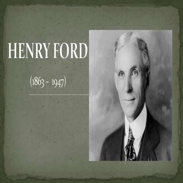Henry Ford | PPTX