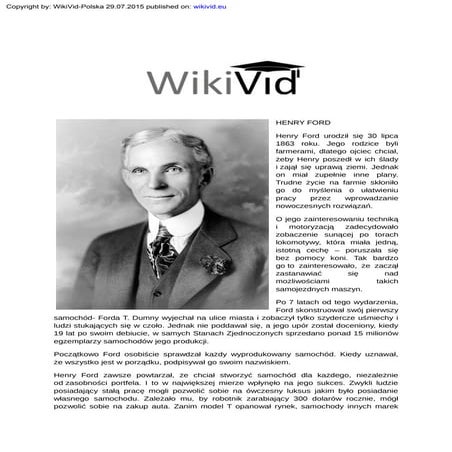 Henry Ford | PDF
