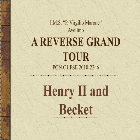 Henry II the constitution of clarendon and thomas becket master | PPT