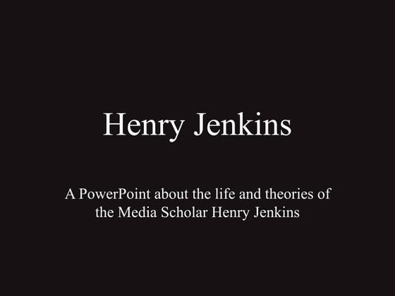 Convergence Culture - Henry Jenkins | PPTX | Media Industry | Industries