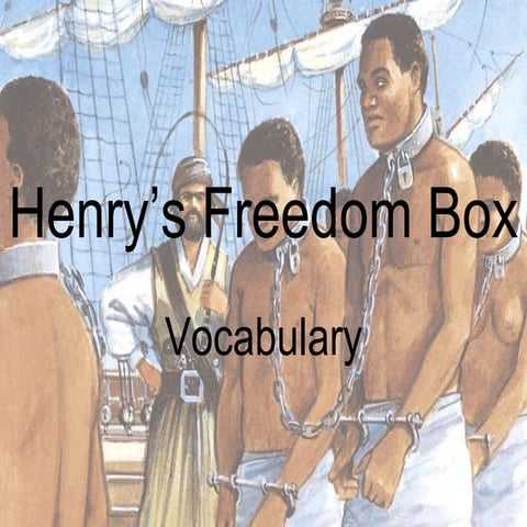 Henry's freedom box vocabulary | PPT