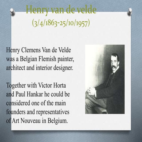 Henry van de velde | PPTX