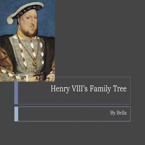 Henry viii family tree bella | PPTX