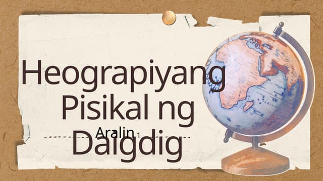 A.P 8 # 2 Ang Mga Kontinente | PPT