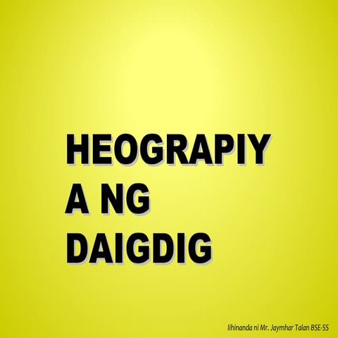 Heograpiya at Mga Sinaunang Tao | PPT