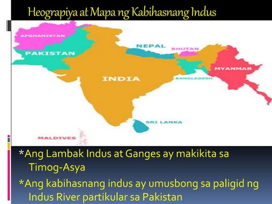 Heograpiya at mapa ng kabihasnang indus | PPTX
