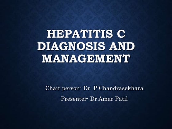 HEPATITIS C PRESENTATION | PPT