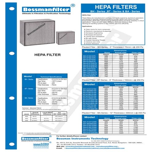 Hepa filters | PDF | Science