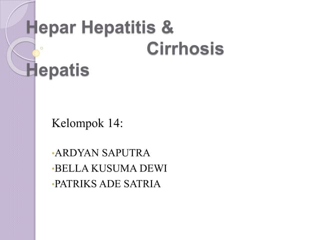 Power Point Hepatitis | PPTX