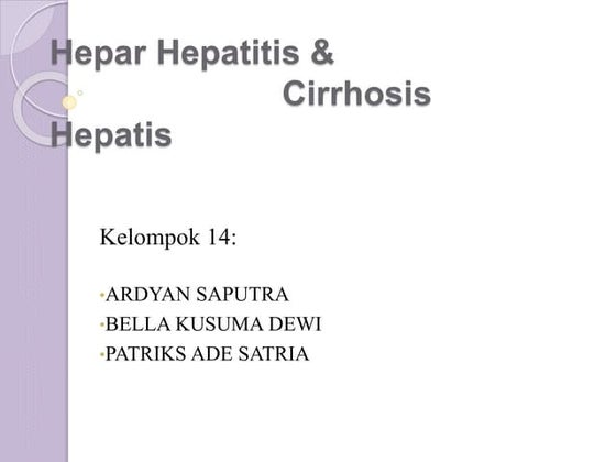 Power Point Hepatitis | PPTX
