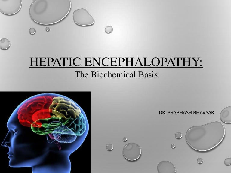 Hepatic encephalopathy: biochemical basis