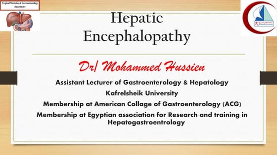 Basics of Hepatic Encephalopathy | PPT