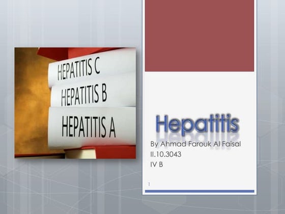 Penyakit Hepatitis dan Jenisnya | PPT