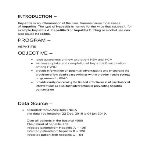 Hepatitis | DOCX | Infectious Diseases | Diseases and Conditions