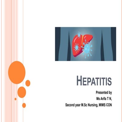 CASE PRESENTATION ON ACUTE INFECTIOUS HEPATITIS | PPTX