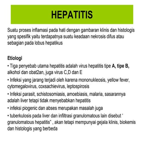 HEPATITIS.ppt | Infectious Diseases | Diseases and Conditions
