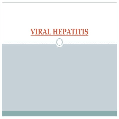 Viral Hepatitis disease pathogenesis hbsag | PPTX