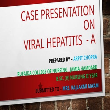 Viral Hepatitis - A Case Presentation.pptx