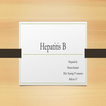 hepatitis b.pptx Rampravesh ppt presentation | PPT