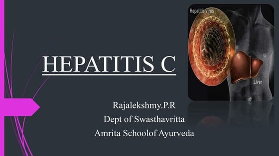 HEPATITIS C PRESENTATION | PPTX