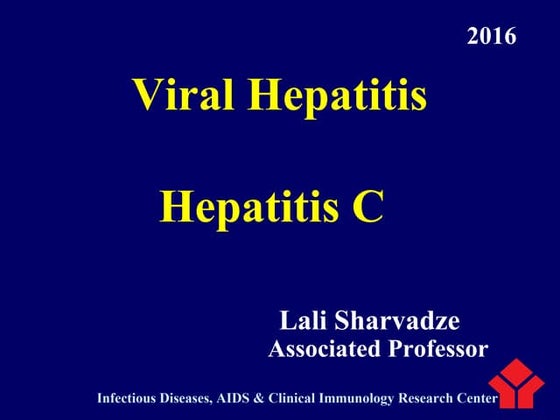 HEPATITIS C PRESENTATION | PPTX