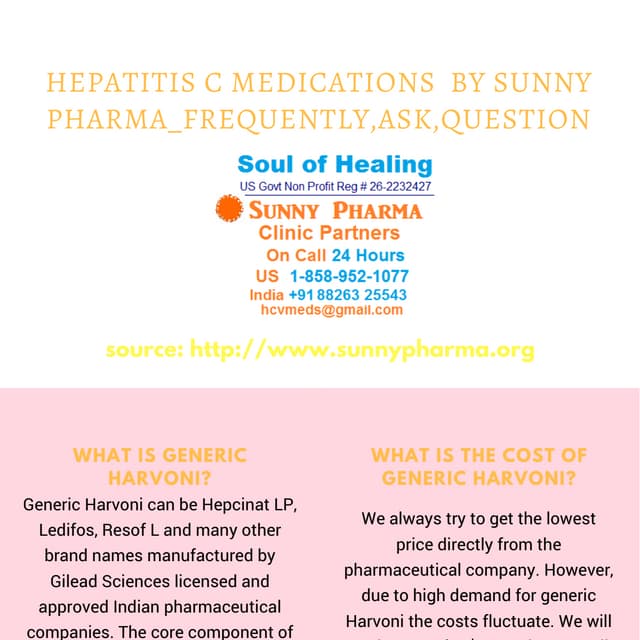 Types of Hepatitis | Hep C Cure | Generic Harvoni | PPTX
