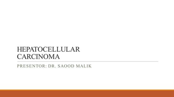 Hepatocellular carcinoma | PPT
