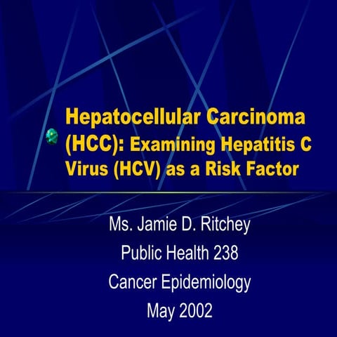 Hepatocellular Carcinoma (Hcc) | PPT