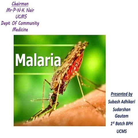 Health education program planning on malaria control | PPT
