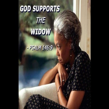 God Supports the Widow | PPTX