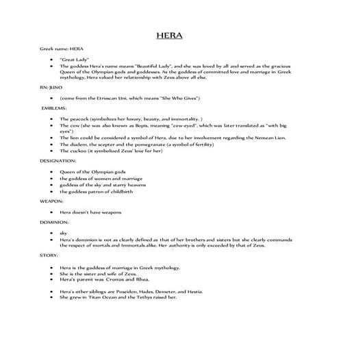 Hera | PDF