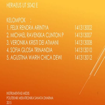 Heraeus ut 5042 e | PPSX