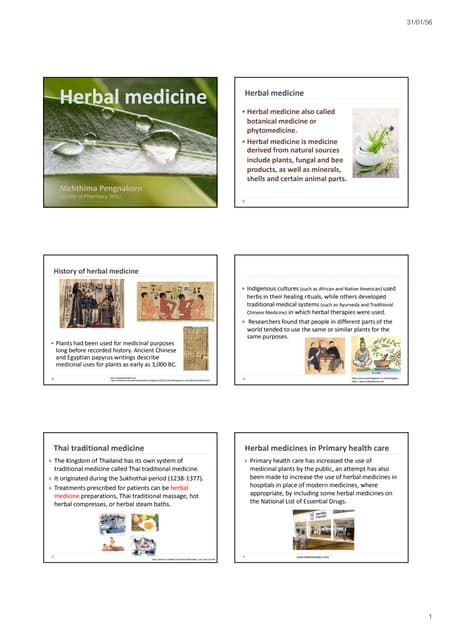 Herbal Medicines and Herbal Supplements | PPTX