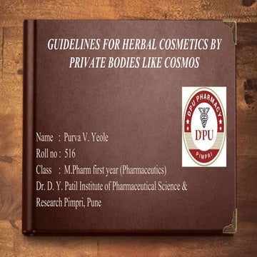 HERBAL COSMETICS BY PRIVATE BODIES LIKE COSMOS.pptx