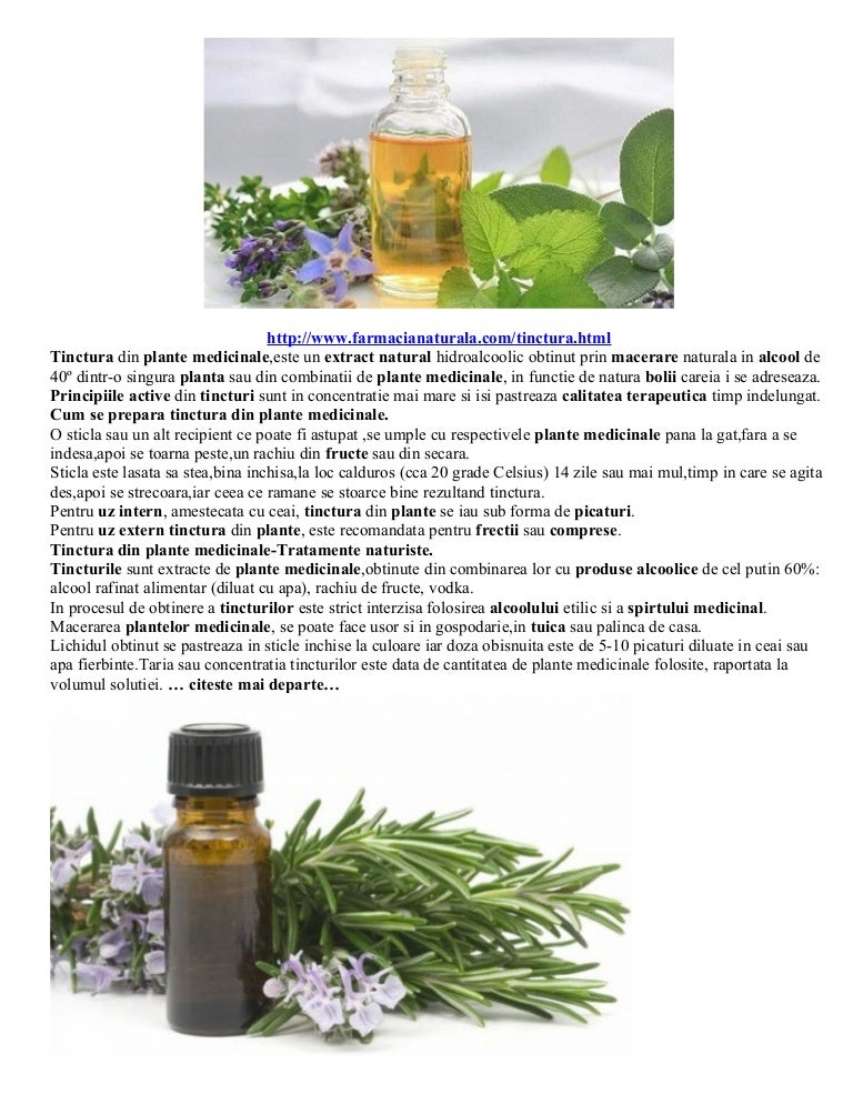Herbal tinctures