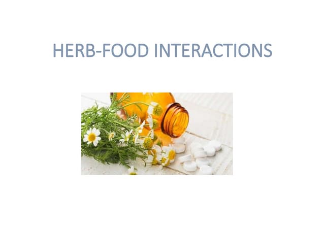 Food drug interaction | PPTX | Nutrition | Healthy Living