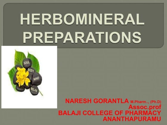 03 b. Preparation and Standardization of Ayurvedic Formulation | PPT ...