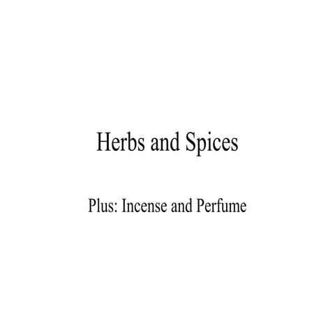 Herbs and spices | PPT