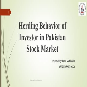 Herding Behaviour Pptx