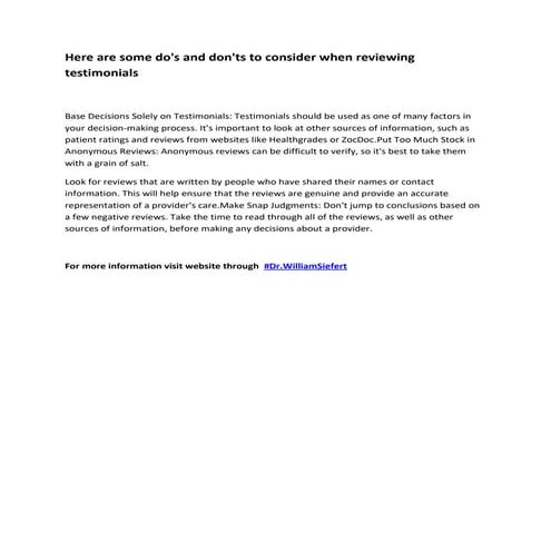 Here are some do.docx | Medical Health