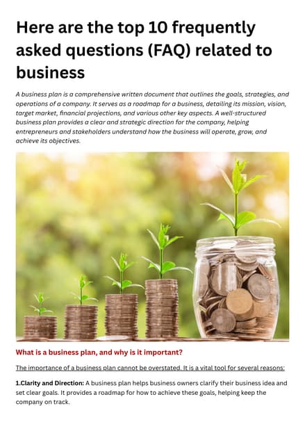 Handout 1: Money Matrix | PDF