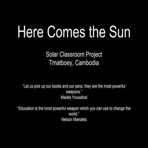 Here comes the sun (ppt) | PPTX