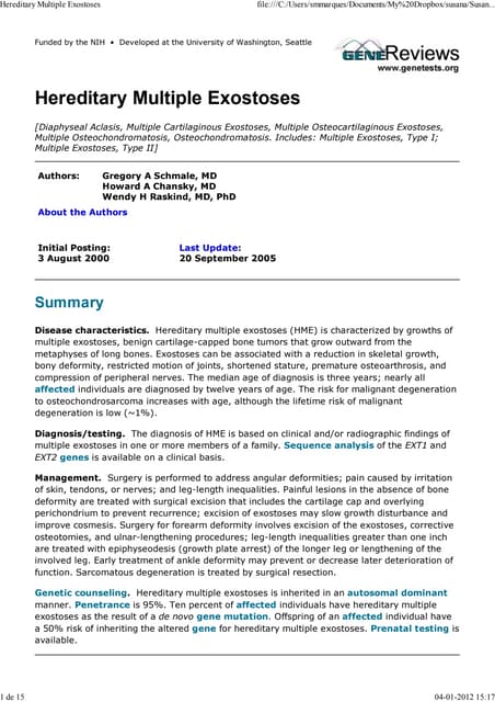 Osteochondroma | PPTX