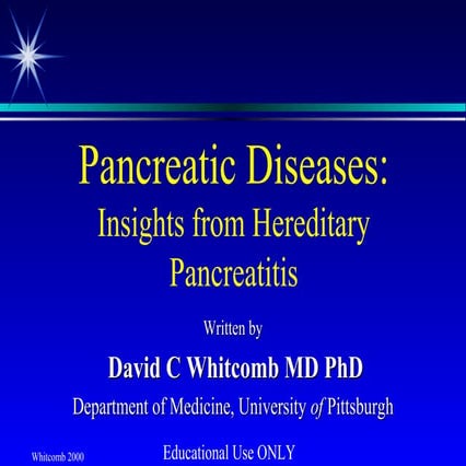 Hereditary pancreatitis | PPT