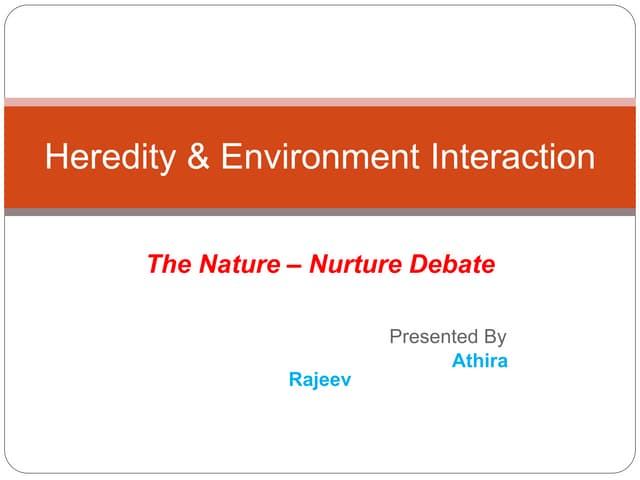 Nature V. Nurture | PPT