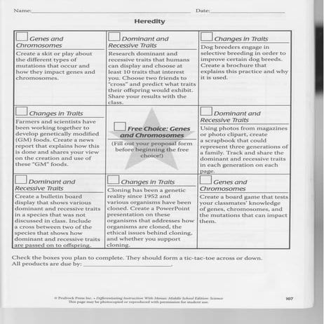 Heredity menu | PDF | Genetics | Science