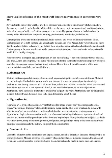 CLASSIFICATION-OF-ARTS.pptx | Modern Art | Fine Art