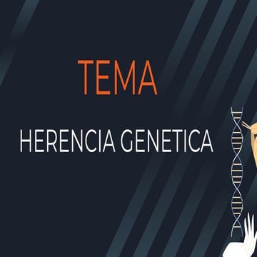 HERENCIA GENETICA .pdf | Genetics | Science